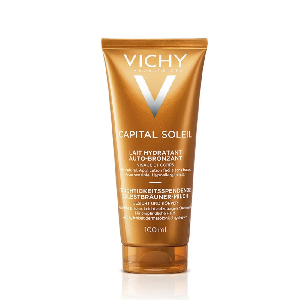 Vichy Capital Soleil Hydrating Self-Tanning Milk Face & Body 100ml ...